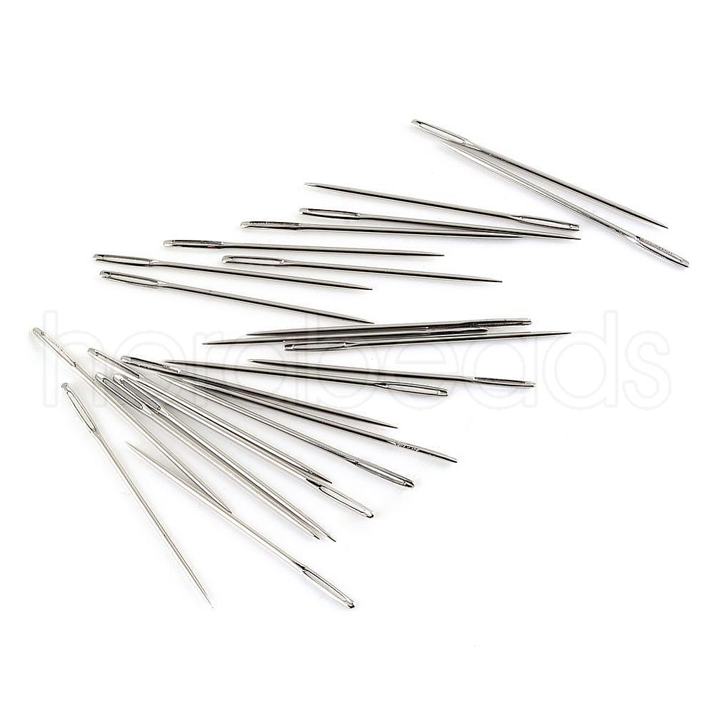 Wholesale 20 Bags Iron Tapestry Needles for Handcrafted Bracelets Necklaces